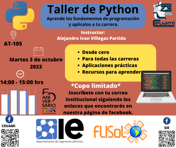 Taller Introducción a Python – Departamento de Ingenieria Electrica